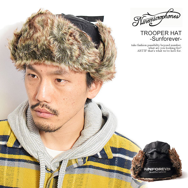 NINE MICROPHONES ナインマイクロフォンズ TROOPER HAT -Sunforever- メンズ キャップ フライトキャップ 送料無料 atfcap