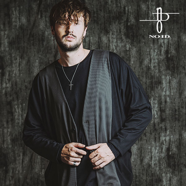 2025 秋 先行予約 9月上旬入荷予定 NO ID. BLACK ノーアイディー チェンジングドルマンスリーブテレコC/D キャンセル不可 atftps