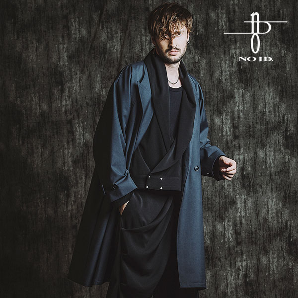 2025 秋 先行予約 10月下旬入荷予定 NO ID. BLACK ノーアイディー ダブルブレストBIGロングコート コート キャンセル不可 atfjkt