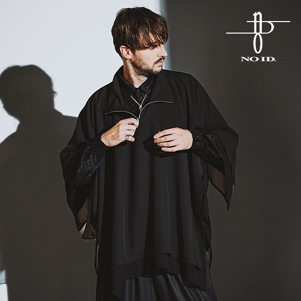2025 秋 先行予約 8月上旬入荷予定 NO ID. BLACK ノーアイディー ハーフZIPリバーシブルPO プルオーバー キャンセル不可 atftps