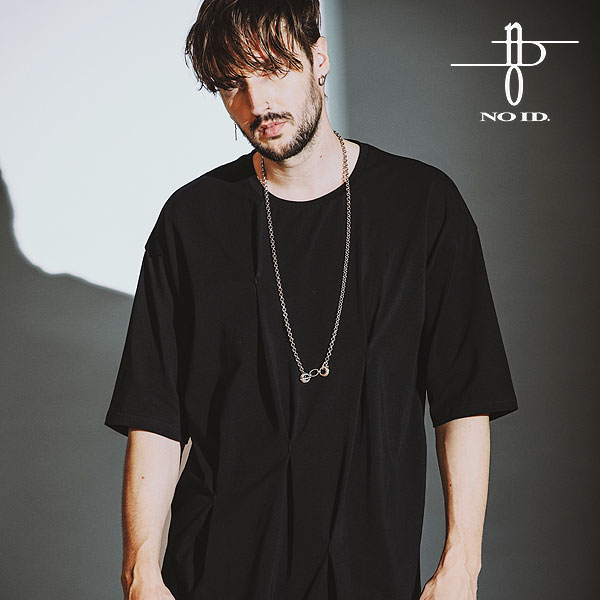 2025 秋 先行予約 8月上旬入荷予定 NO ID. BLACK ノーアイディー ランダムタックBIG-PO メンズ Tシャツ キャンセル不可 atftps