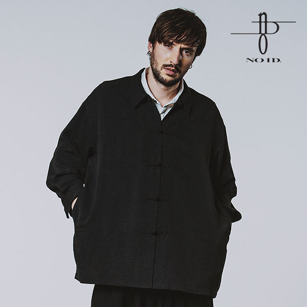 30％OFF SALE セール NO ID. BLACK ノーアイディー チャイナBIGシャツJKT ジャケット シャツジャケット チャイナシャツ atfjkt