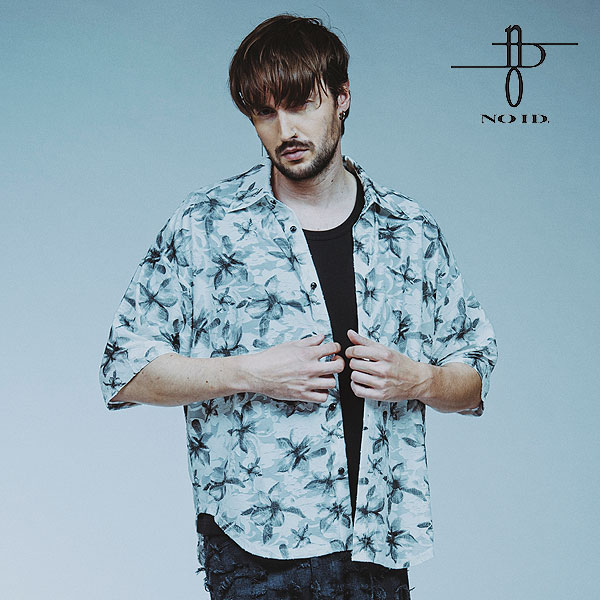 20％OFF SALE セール NO ID. BLACK ノーアイディー シアーフラワーJQ-BIG-SH メンズ シャツ 5分袖シャツ 総柄シャツ atftps