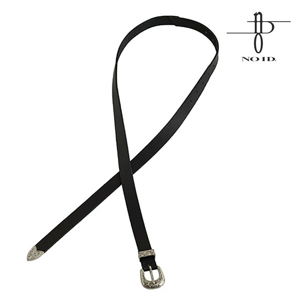 一部カラー再生産ご予約 9月下旬入荷予定 NO ID. ノーアイディー カウレザーロングドリップウエスタンベルト ベルト atfacc