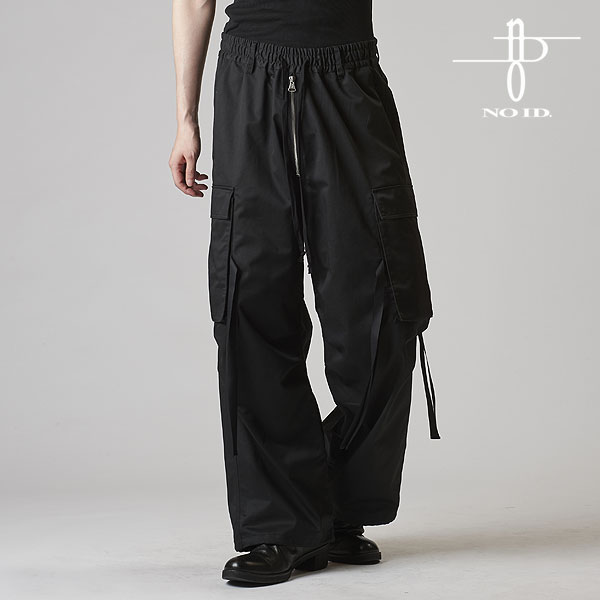 40％OFF SALE セール NO ID. ノーアイディー フロントZIPワイドカーゴPT メンズ パンツ カーゴパンツ ワイドストレート atfpts
