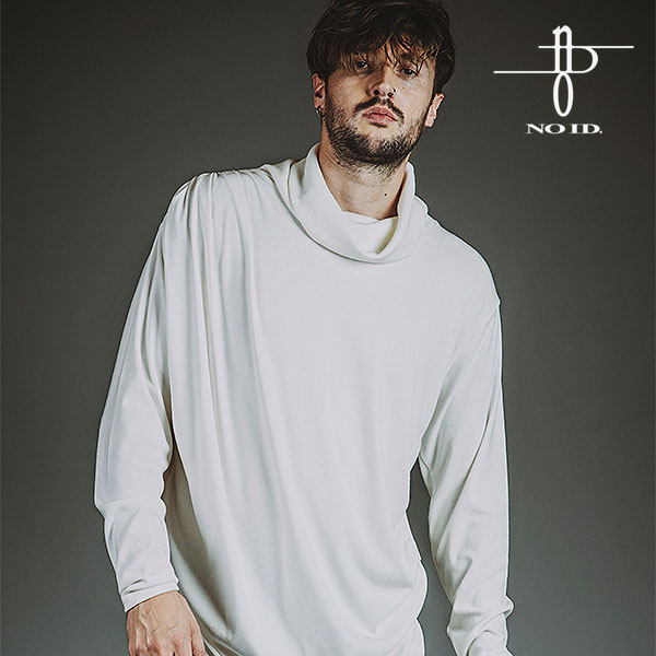 2025 冬 先行予約 12月上旬入荷予定 NO ID. BLACK ノーアイディー ボリュームネックギャザードレープPO カットソー 送料無料 atftps