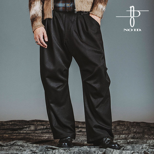 2025 冬 先行予約 11月上旬入荷予定 NO ID. ノーアイディー ツータックイージーパラシュートトラウザーズ キャンセル不可 atfpts