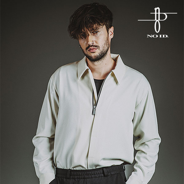 2025 冬 先行予約 12月上旬入荷予定 NO ID. ノーアイディー フライフロントハーフZIP-SH シャツ 送料無料 キャンセル不可 atftps