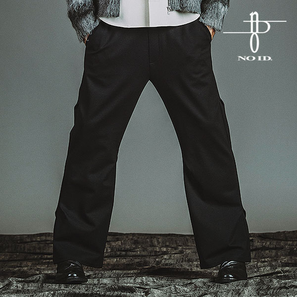 2025 冬 先行予約 12月上旬入荷予定 NO ID. ノーアイディー ワイドレッグタックトラウザース パンツ 送料無料 キャンセル不可 atfpts