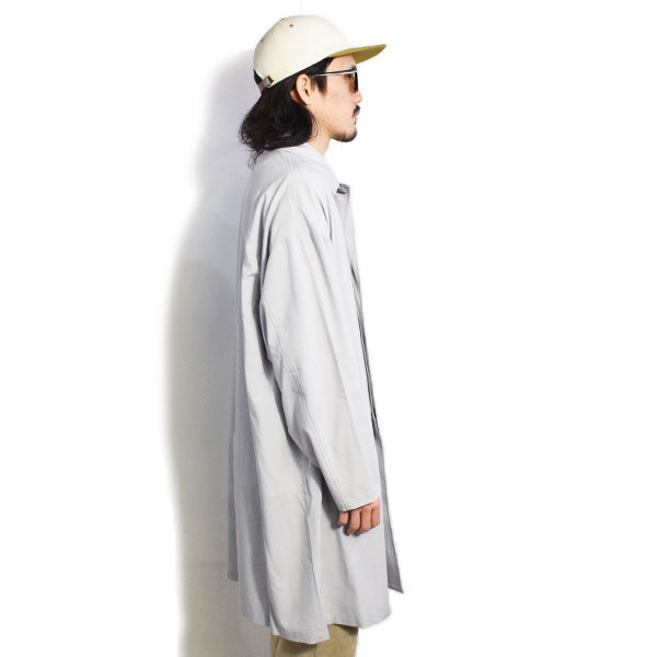 50％OFF SALE セール COACERVATE コアセルベート ルーズシルエットシャツコート -L.GRAY- メンズ コート atfjkt