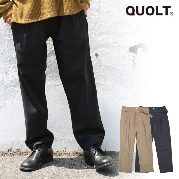 50％OFF SALE セール QUOLT クオルト BELTED PANTS パンツ 送料無料 atfpts