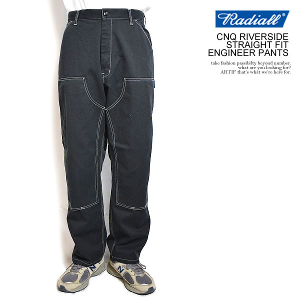 40％OFF SALE セール RADIALL ラディアル CNQ SIDE - STRAIGHT FIT ENGINEER PANTS radiall メンズ パンツ atfpts