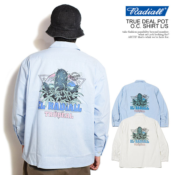 40％OFF SALEセール RADIALL ラディアル TRUE DEAL POT - OPEN COLLARED SHIRT L/S radiall メンズ シャツ atftps