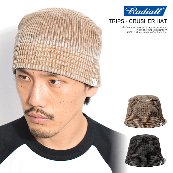 RADIALL ラディアル TRIPS - CRUSHER HAT radiall メンズ ハット クラッシャーハット ピグメント加工 送料無料 ストリート atfcap
