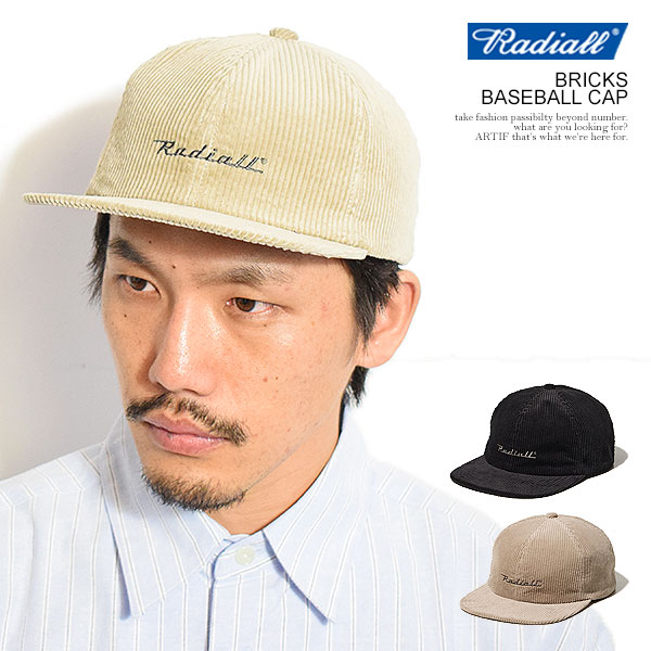 RADIALL ラディアル BRICKS - BASEBALL CAP radiall メンズ キャップ コーデュロイキャップ ベースボールキャップ 送料無料 atfcap