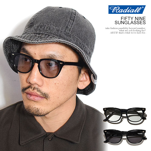 RADIALL ラディアル FIFTY NINE - SUNGLASSES radiall メンズ サングラス ウェリントン 国内生産 メガネ 送料無料 ストリート atfacc
