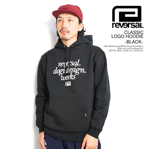 40％OFF SALE セール  reversal リバーサル CLASSIC LOGO HOODIE -BLACK- メンズ パーカー プルオーバー 送料無料 atftps