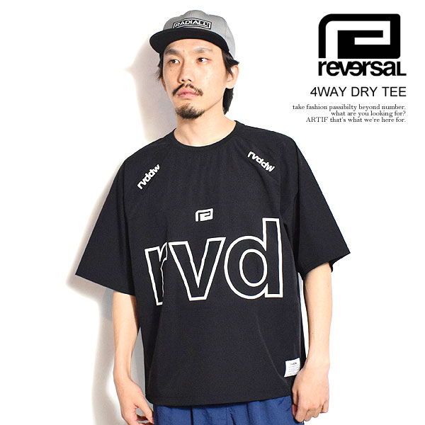 reversal リバーサル rvddw 4WAY DRY TEE メンズ Tシャツ 5部袖 4WAYストレッチ ラグランスリーブ 送料無料 ストリート atftps