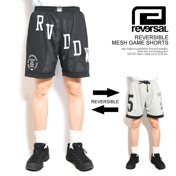 reversal リバーサル REVERSIBLE MESH GAME SHORTS メンズ ショートパンツ ゲームショーツ リバーシブル 送料無料 atfpts
