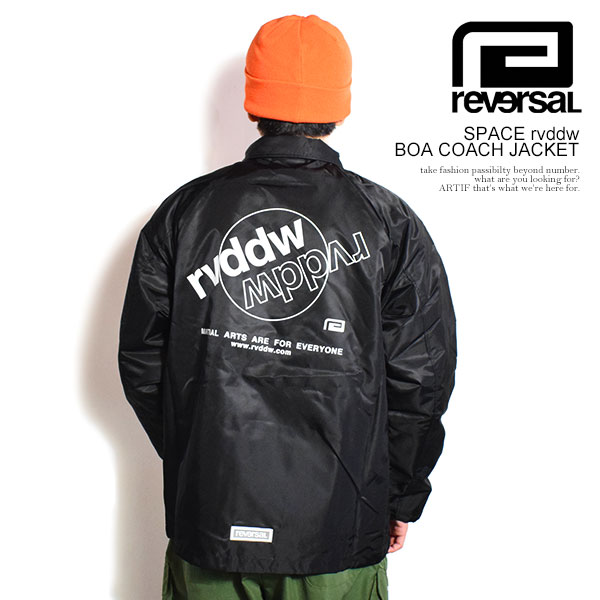 reversal リバーサル SPACE rvddw BOA COACH JACKET メンズ ジャケット コーチジャケット 裏ボアコーチ ウィンドブレイカー atfjkt