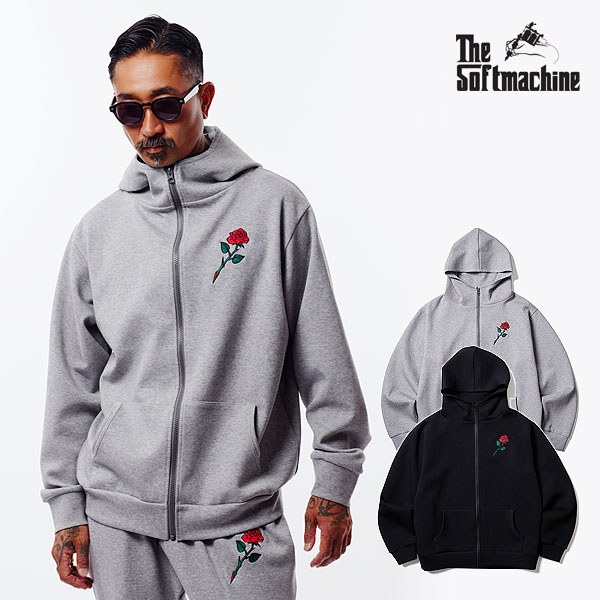 30%OFF SALE セール SOFTMACHINE ソフトマシーン ALONE JERSEY HOODED(ZIP UP JERSEY PARKA) メンズ パーカー 送料無料
