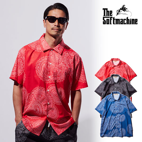 2025 夏 先行予約 6月〜7月入荷予定 SOFTMACHINE ソフトマシーン GENE SHIRTS S/S メンズ シャツ キャンセル不可 atftps