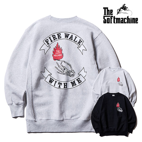 2026 春夏 先行予約 2月〜3月入荷予定 SOFTMACHINE ソフトマシーン FIRE WALK SWEAT メンズ スウェット キャンセル不可 atftps