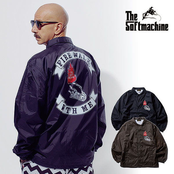 2026 春夏 先行予約 2月〜3月入荷予定 SOFTMACHINE ソフトマシーン FIRE WALK JK (COACH JACKET) メンズ ジャケット atftps