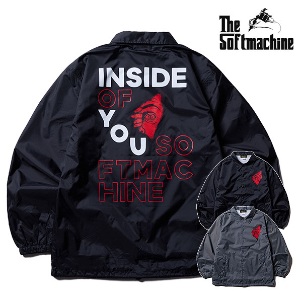 2026 春夏 先行予約 2月〜3月入荷予定 SOFTMACHINE ソフトマシーン INSIDE JK (COACH JACKET) メンズ ジャケット atftps