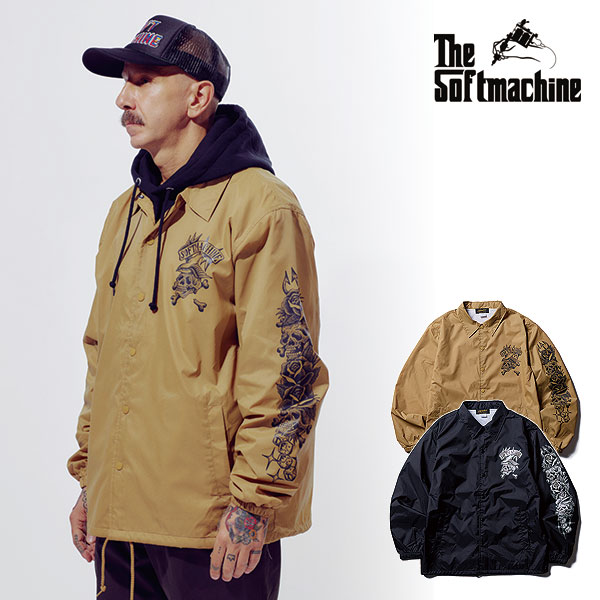 2026 春夏 先行予約 2月〜3月入荷予定 SOFTMACHINE ソフトマシーン TOTEM SKULLS JK (COACH JACKET) メンズ ジャケット atftps