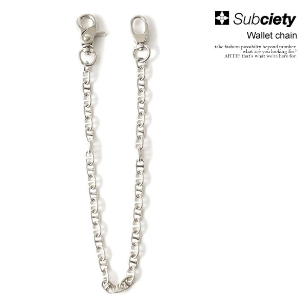 SUBCIETY サブサエティ Wallet chain subciety メンズ ウォレットチェーン 真鍮製 キーチェーン 送料無料 ストリート atfacc