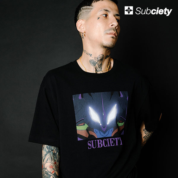 EVANGELION × Subciety SUBCIETY サブサエティ DISC8 (AWAKENING) TEE atftps