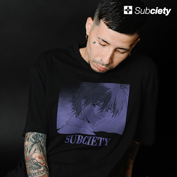 EVANGELION × Subciety SUBCIETY サブサエティ DISC9 (KAWORU) TEE Tシャツ  atftps