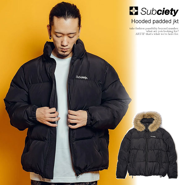 SUBCIETY サブサエティ Hooded padded jkt subciety メンズ ジャケット パデッドジャケット 中綿ジャケット 送料無料 atfjkt