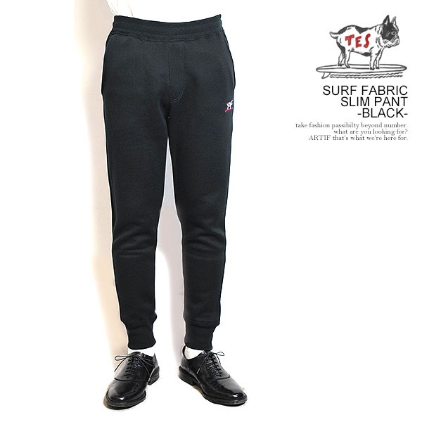 The Endless Summer エンドレスサマー TES SURF FABRIC SLIM PANT -BLACK- パンツ スウェットパンツ TES 送料無料 atfpts