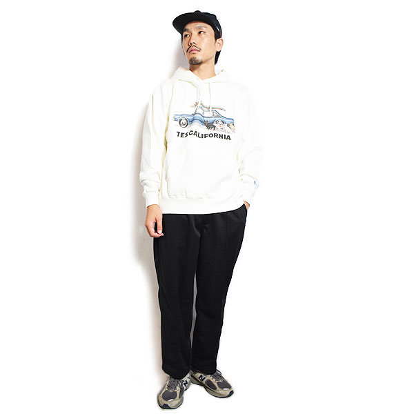 The Endless Summer エンドレスサマー TES 4 BUHI CHASING THE WAVES SWEAT PARKA -WHITE- メンズ パーカー atftps