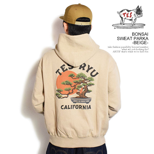 The Endless Summer エンドレスサマー TES CAL LOCAL SWEAT PARKA -BEIGE- メンズ パーカー プルオーバー TES 送料無料 atftps