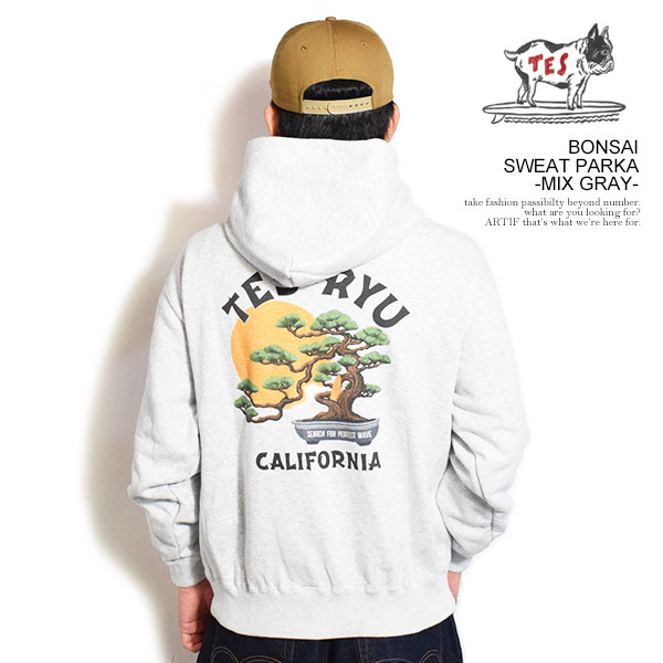 The Endless Summer エンドレスサマー TES CAL LOCAL SWEAT PARKA -MIX GRAY- パーカー プルオーバー TES 送料無料 atftps