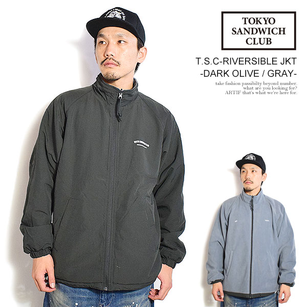 TOKYO SANDWICH CLUB トウキョウサンドウィッチクラブ T.S.C-SIBLE JKT -DARK OLIVE/GRAY- メンズ ジャケット atfjkt