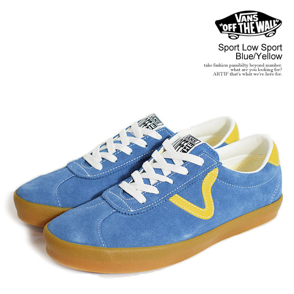VANS ヴァンズ Sport Low Sport Blue/Yellow メンズ スニーカー スポーツロー スエード シューズ バンズ 送料無料 ストリート atfacc