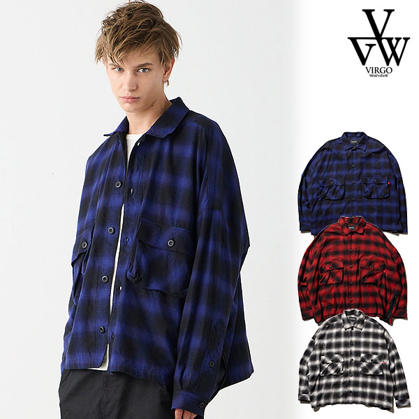 2025 秋冬 先行予約 10月〜11月入荷予定 VIRGOwearworks ヴァルゴウェアワークス BATTLECHECK OVERDRIVE SHIRTS atftps