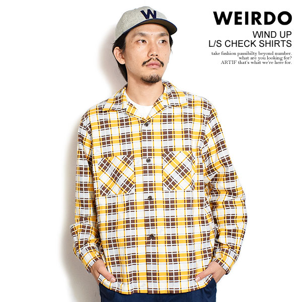 WEIRDO ウィアード WIND UP - L/S CHECK SHIRTS メンズ シャツ 長袖シャツ チェックシャツ atftps
