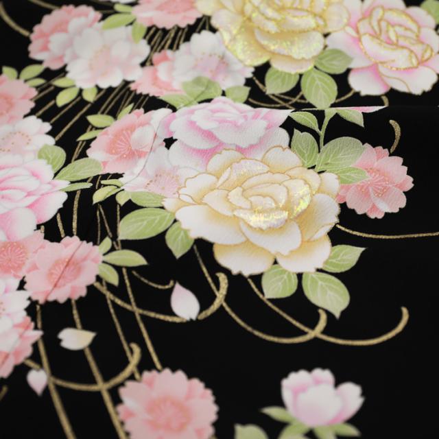 訪問着 レンタル 訪問着19点フルセットレンタル 黒 卒業式 祝賀会 式典