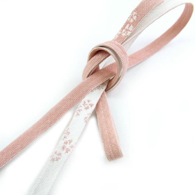 グラデーションリバーシブル帯締め」平組 正絹 帯〆 5色バリエーション