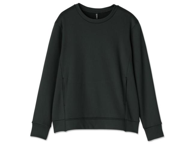 ダンスキン DANSKIN MOMENTUM L/S CREW モメンタムストレッチロングスリーブクルー レディース 秋 冬 ブラック 黒 スポーツ フィットネス フリース トレーナー DC521317-K