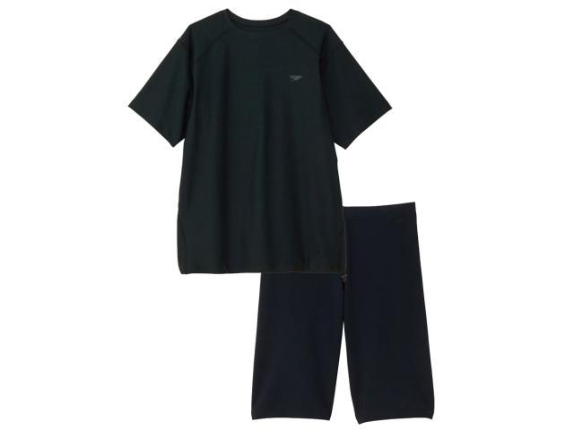 スピード speedo MJG 上下セット メンズ ブラック 黒 水泳 スイム フィットネス スイムウエア SF22455-K