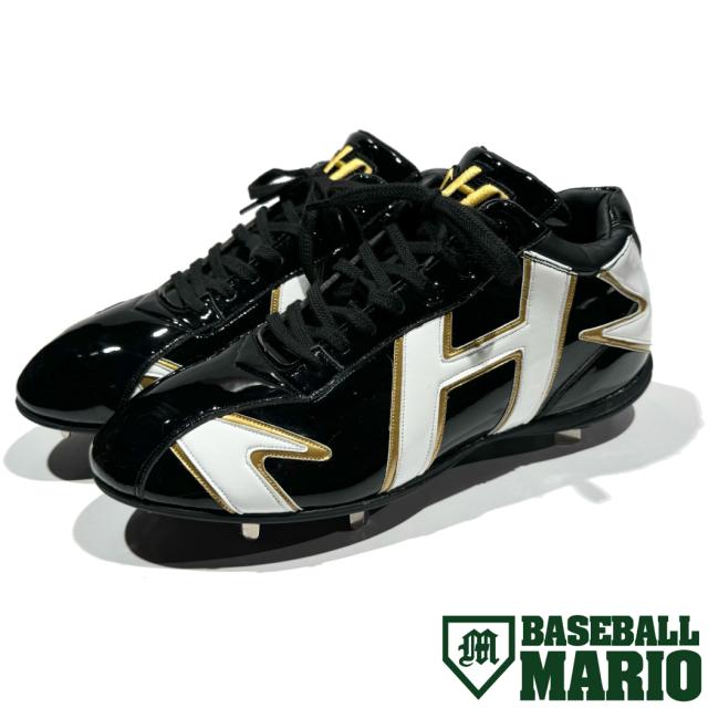 ハタケヤマ HATAKEYAMA 限定カラー 埋め込みスパイク 一般 ブラック×ホワイト 2024秋冬 金具 金属 固定式 野球 スパイク シューズ KT-SP24BW
