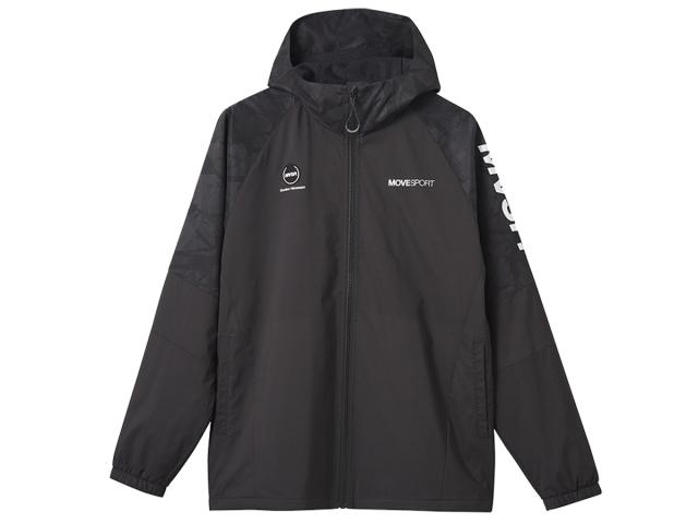 デサント DESCENTE HEATNAVI TOUGH ヒートナビ タフ 総柄フルジップフーディー メンズ 秋 冬 ブラック 黒 スポーツ トレーニング パーカー ジャケット ST4FWB31M-BKBK