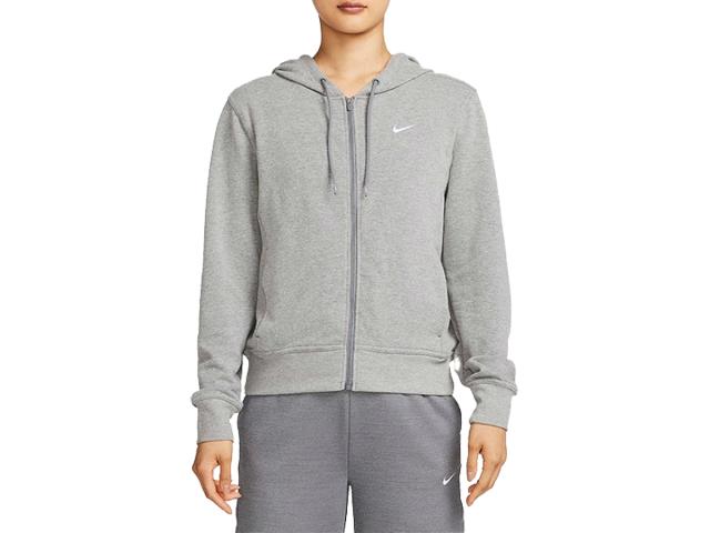 ナイキ NIKE Dri-FIT ワン フルジップ フレンチテリー パーカー レディース グレー 灰色 スポーツ フィットネス パーカー ジャケット FB5199-091