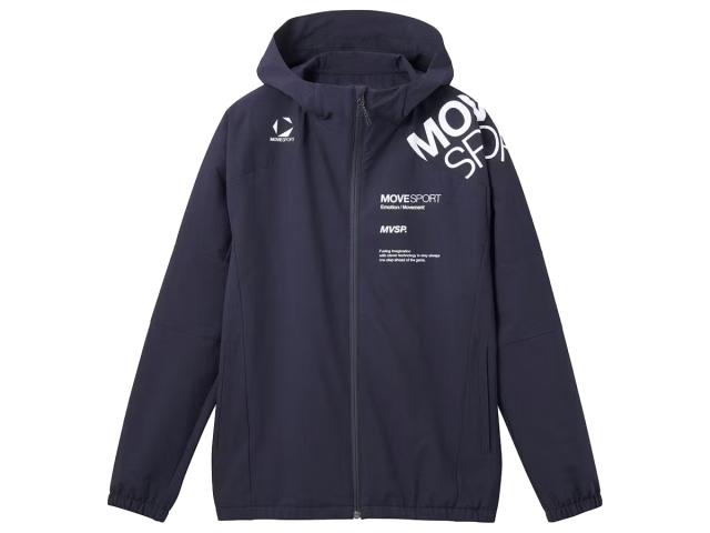 ムーブスポーツ MOVESPORT SUNSCREEN TAIKYU サンスクリーン タイキュウ クロスフーディー 石川祐希選手着用 メンズ ネイビー 紺 スポーツ トレーニング パーカー ジャケット ST5SJK20M-NV00